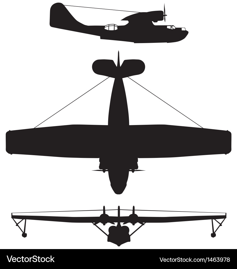 Consolidated pby5 catalina Royalty Free Vector Image