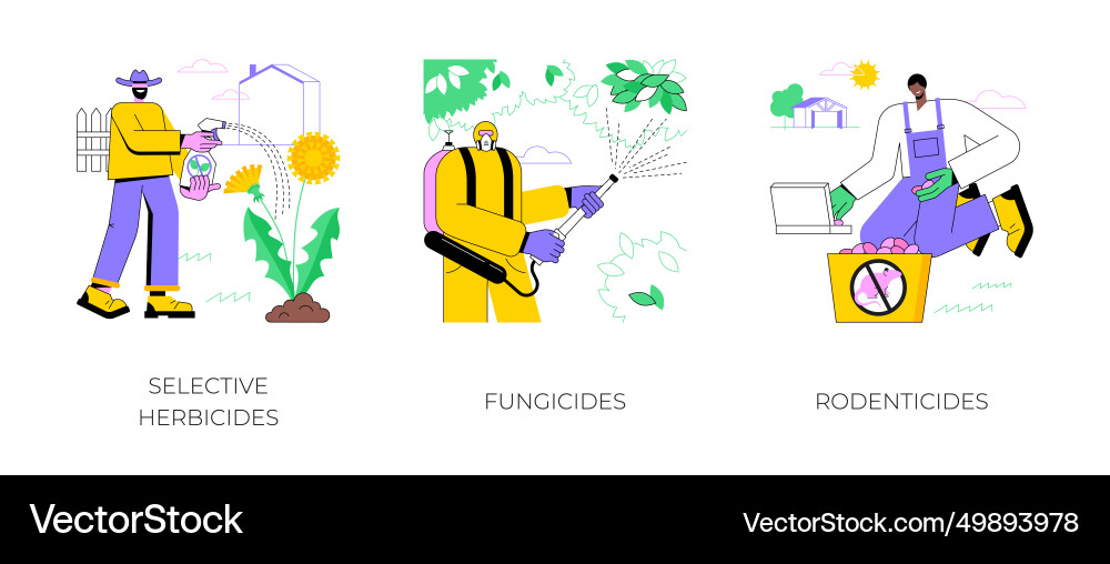 Crops treatment isolated cartoon Royalty Free Vector Image