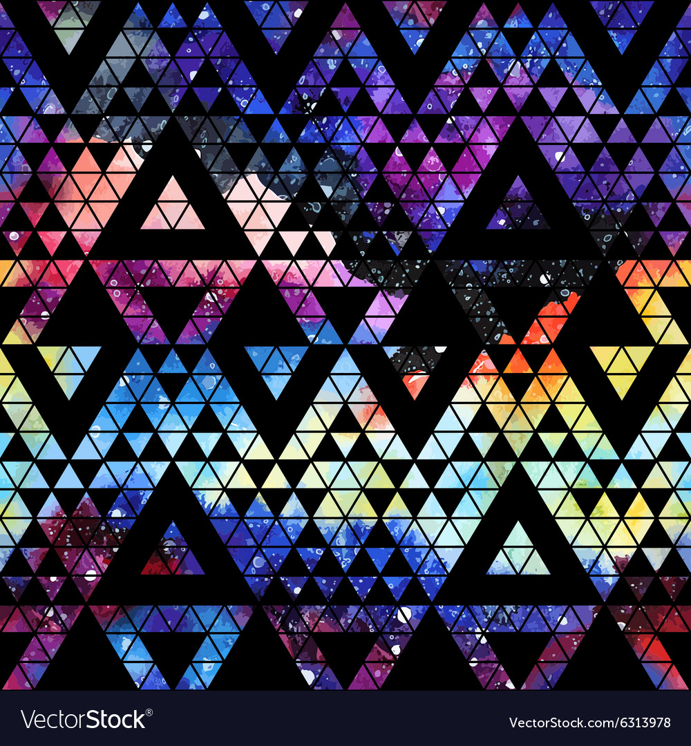 Galaxy seamless pattern Royalty Free Vector Image