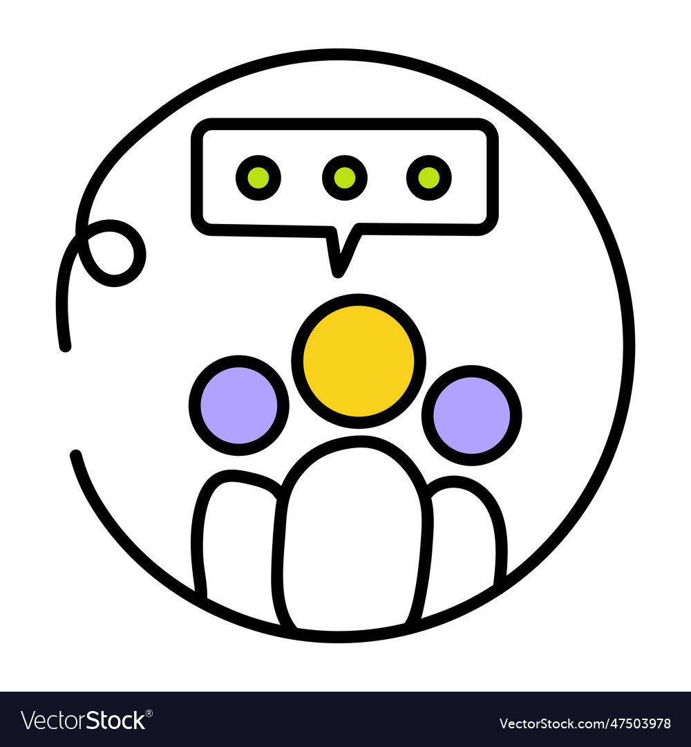 Group chat Royalty Free Vector Image - VectorStock