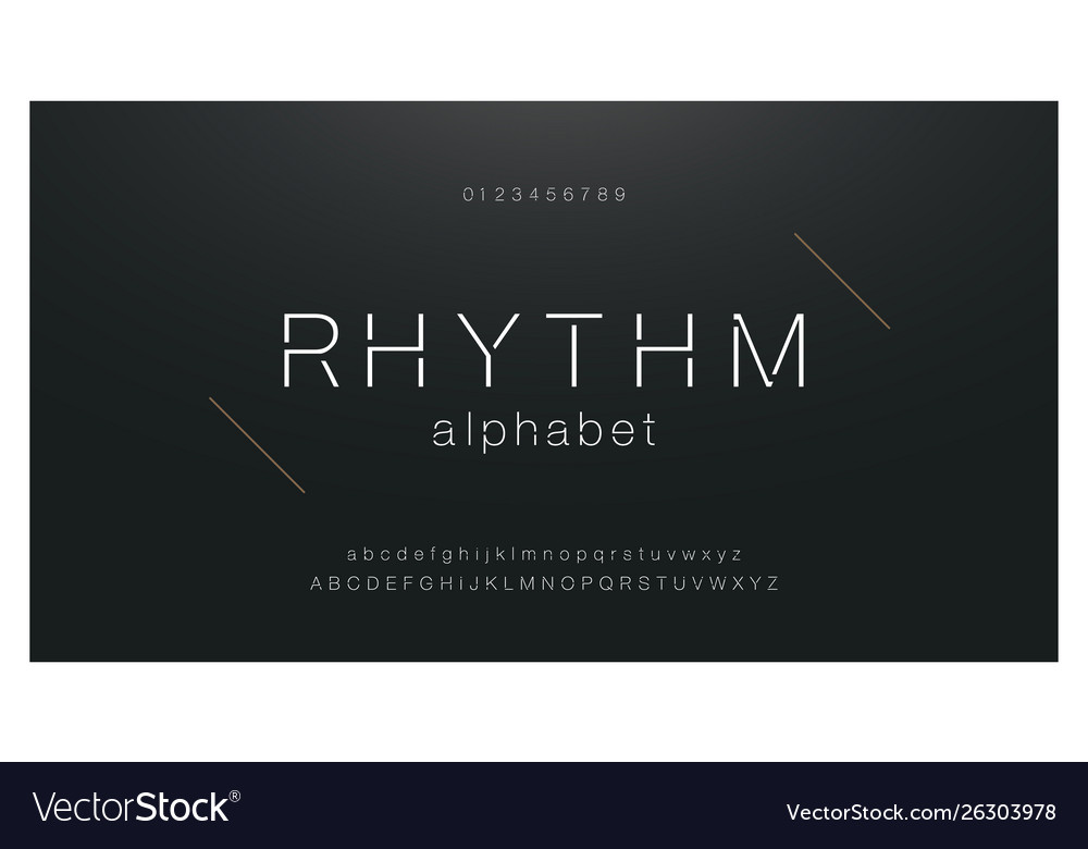 Minimal urban fashion font creative modern Vector Image