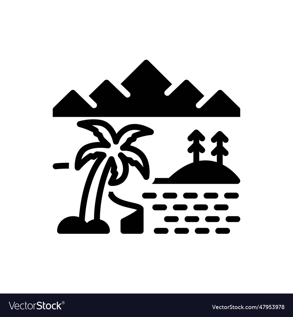 Oasis Royalty Free Vector Image - VectorStock