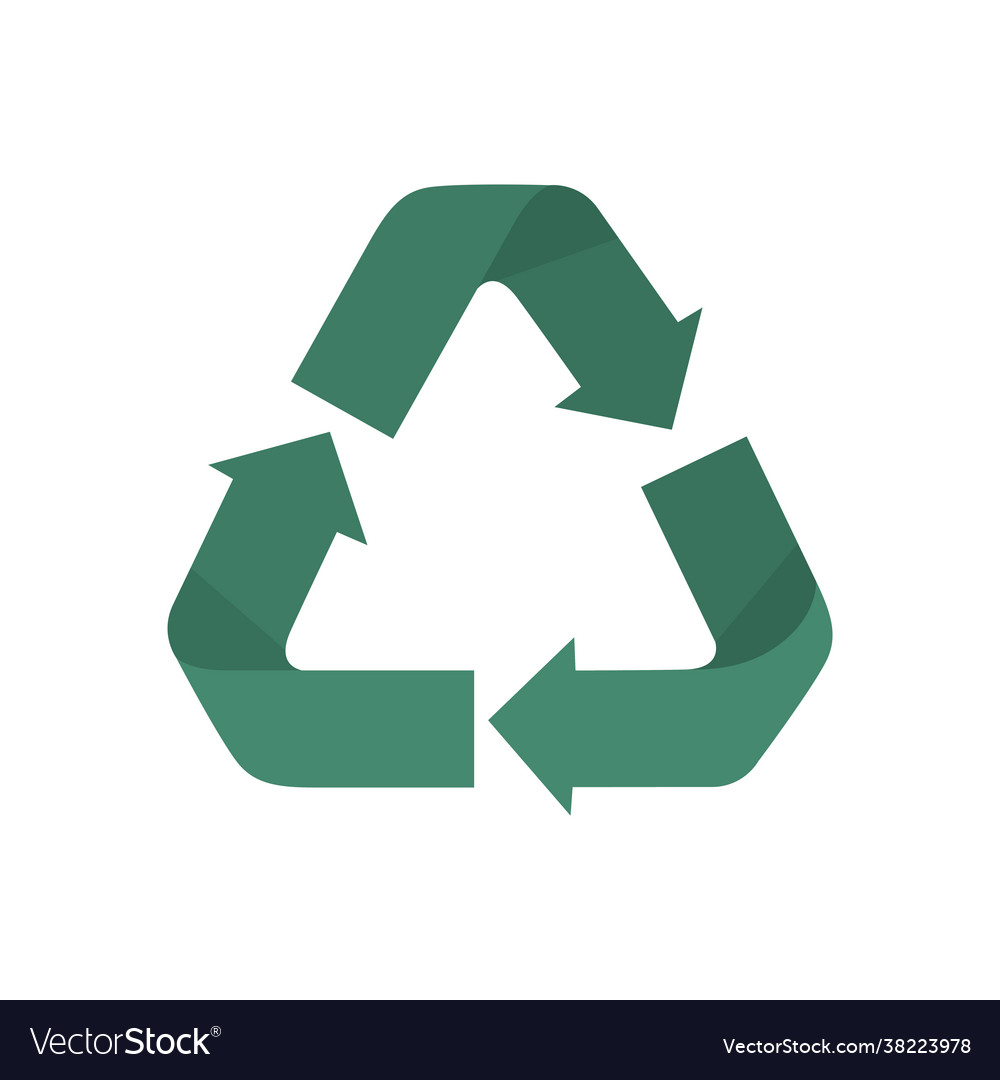 Recycling symbol design Royalty Free Vector Image