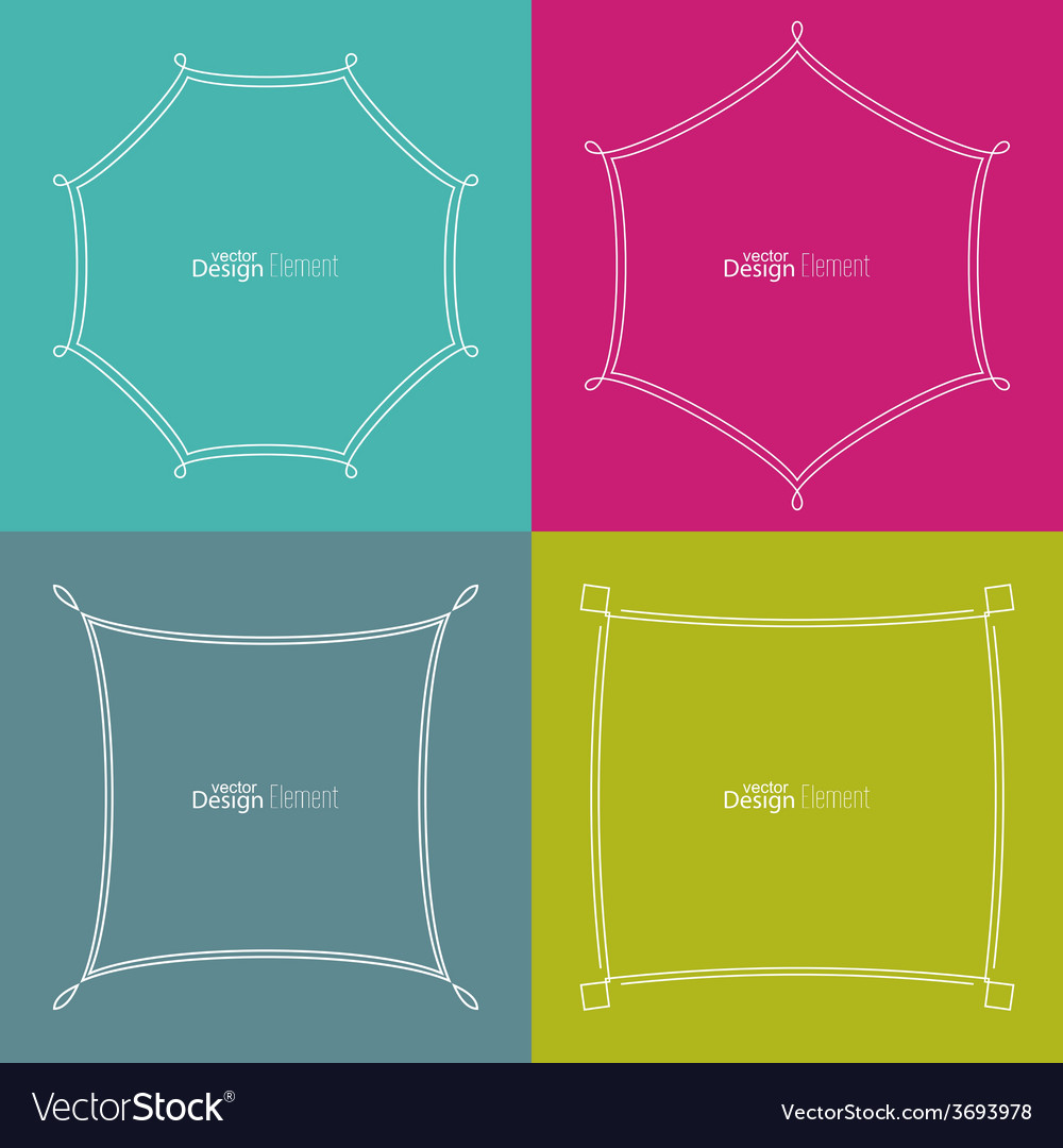 Set framework for multi colored backgrounds Vector Image