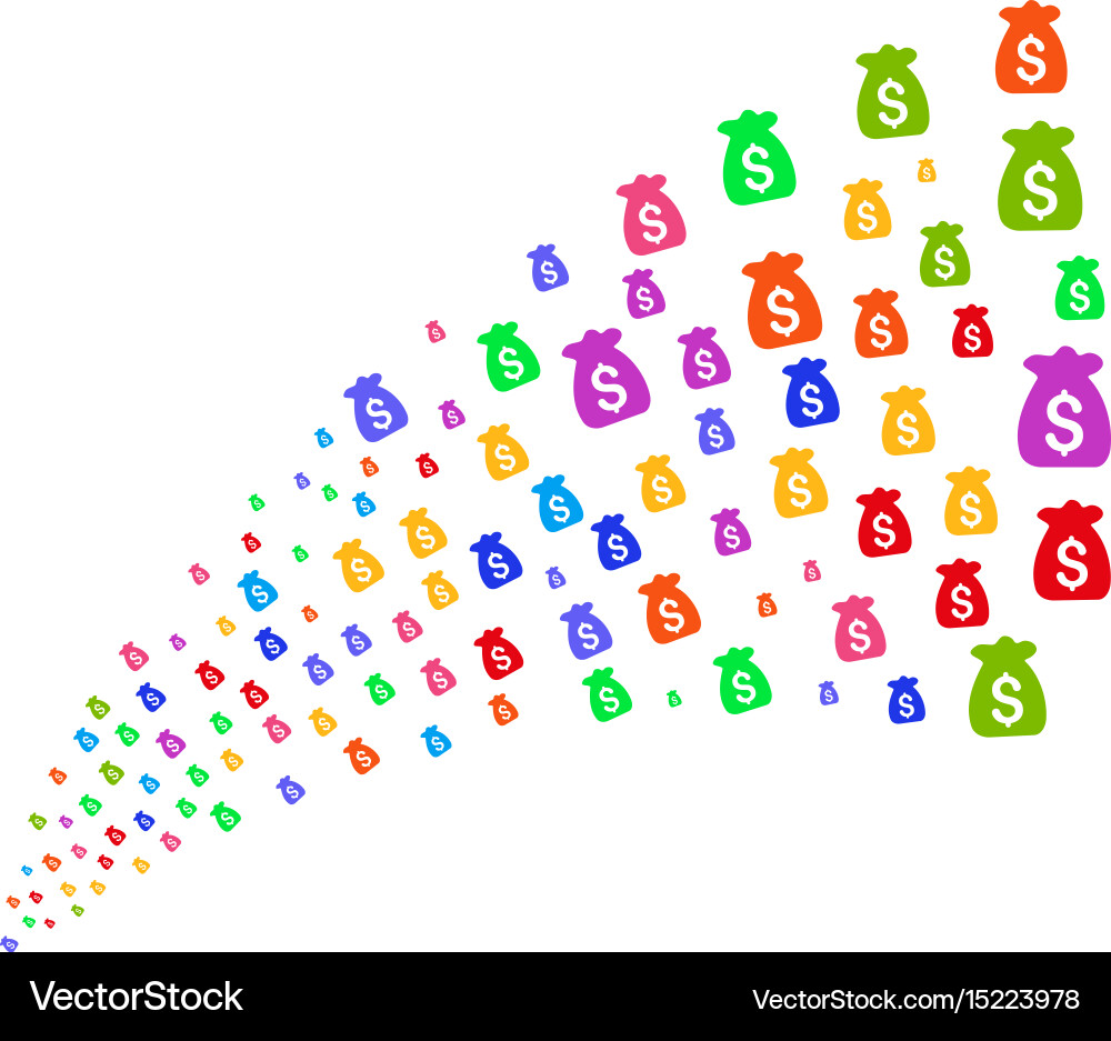 Source stream of financial capital Royalty Free Vector Image