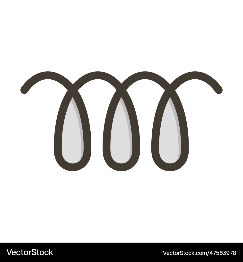 Spring thick line filled colors for personal and Vector Image