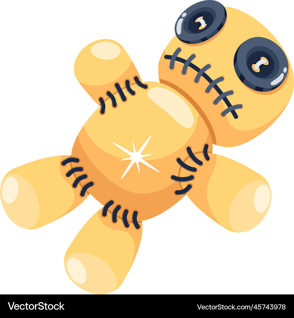 Voodoo doll Royalty Free Vector Image - VectorStock