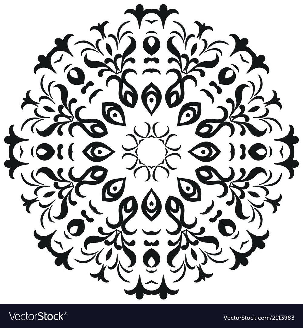 Abstract contour pattern Royalty Free Vector Image