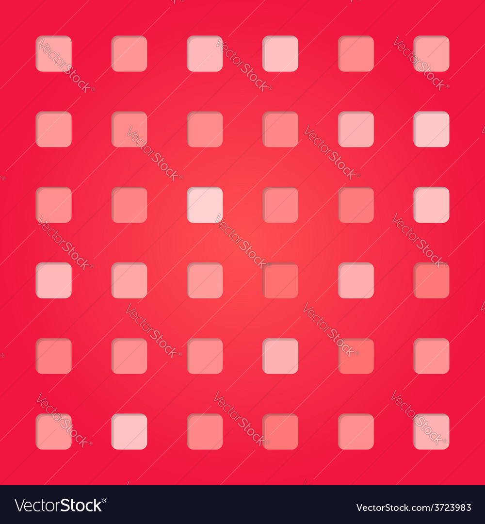 Abstract red pink square pattern Royalty Free Vector Image