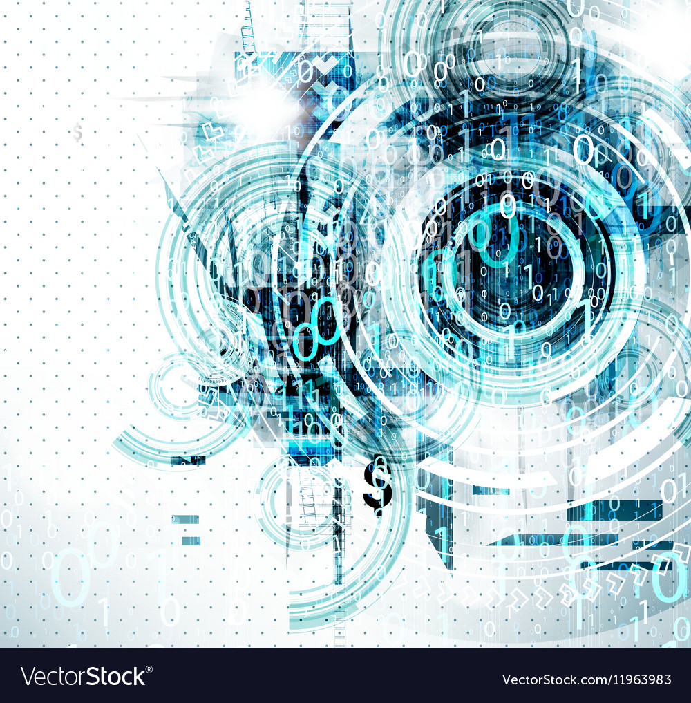 Abstract techno background Royalty Free Vector Image