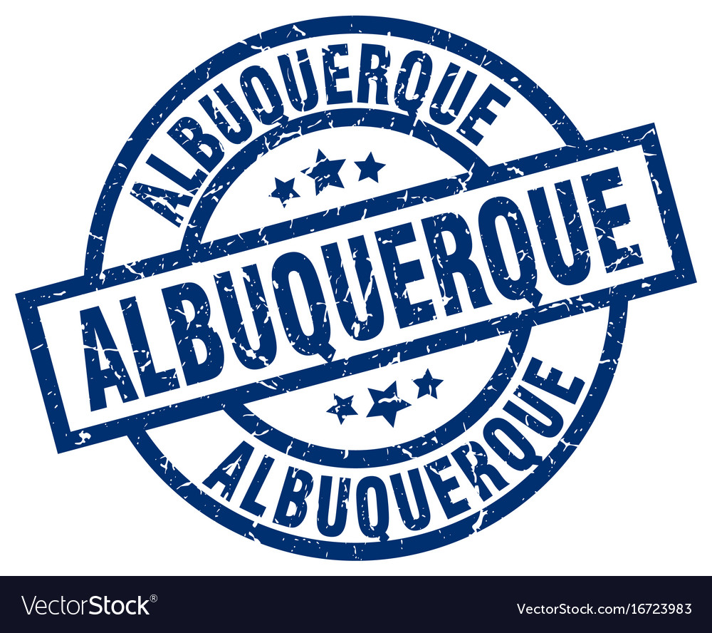 Albuquerque blue round grunge stamp Royalty Free Vector Albuquerque blue round grunge stamp Royalty Free Vector