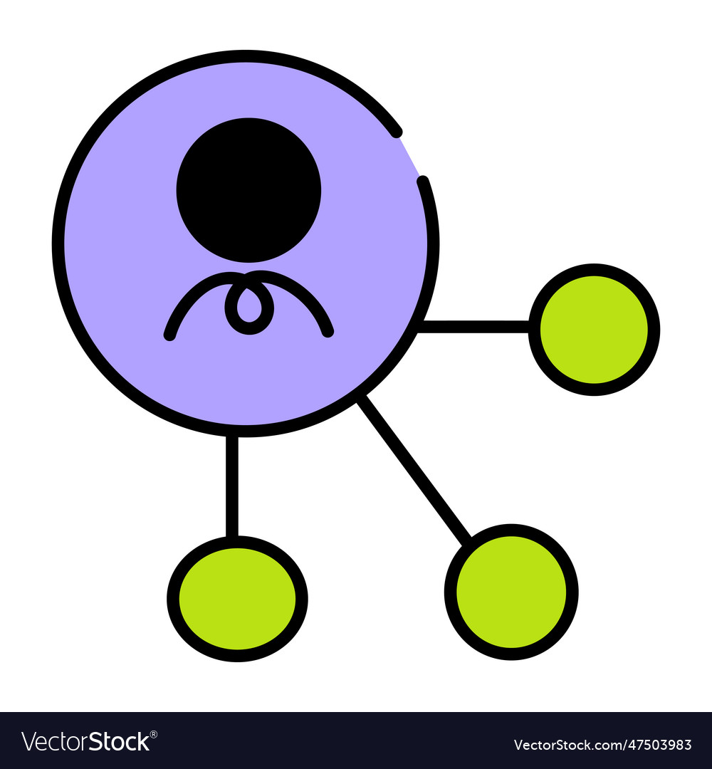 Basic user network Royalty Free Vector Image - VectorStock