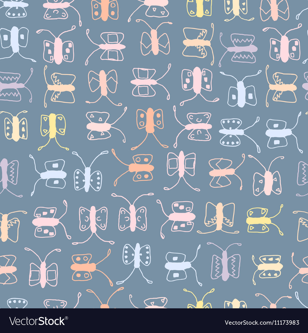 ButterfliesPattern2 Royalty Free Vector Image - VectorStock