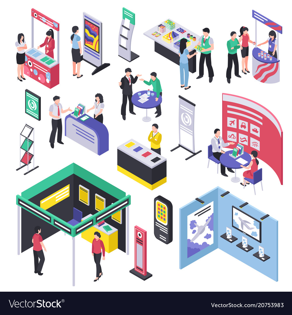Expo show elements collection Royalty Free Vector Image Expo show elements collection Royalty Free Vector Image