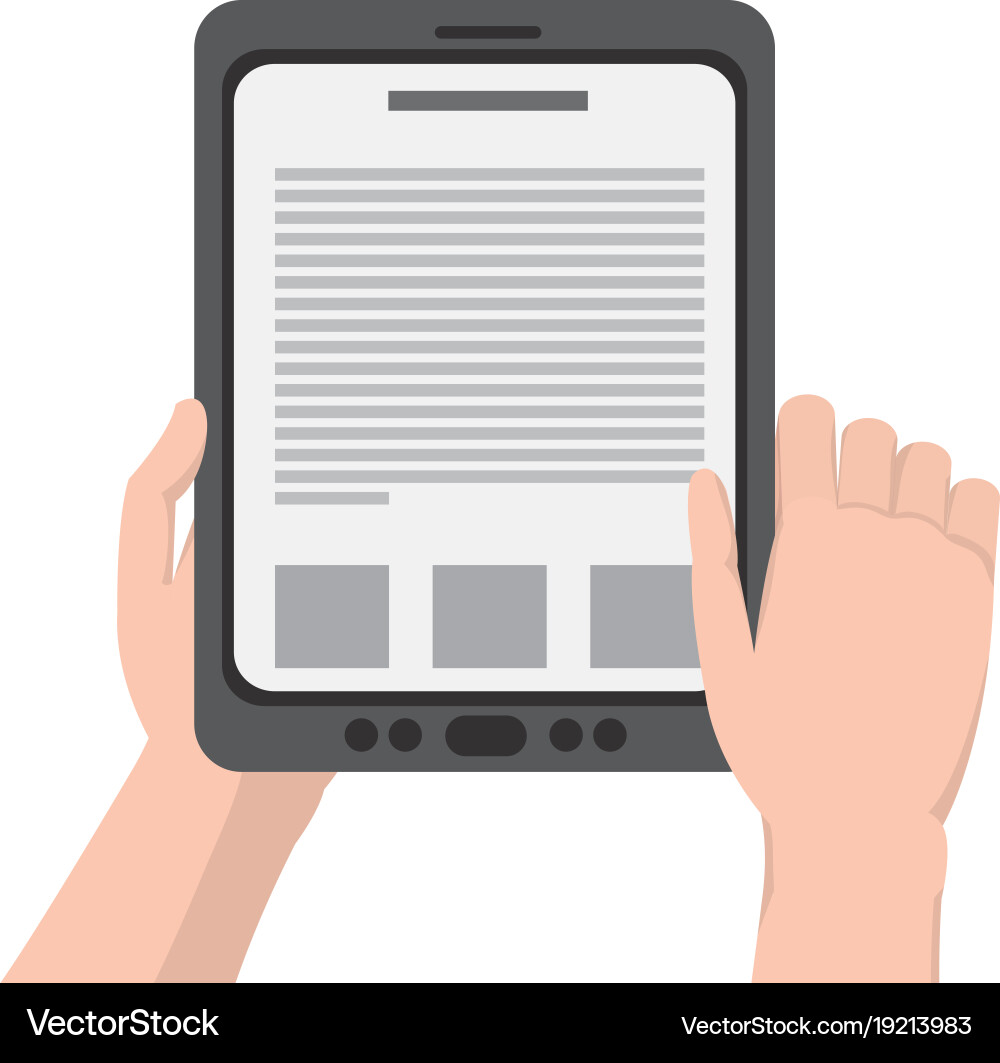 Isolated tablet design Royalty Free Vector Image