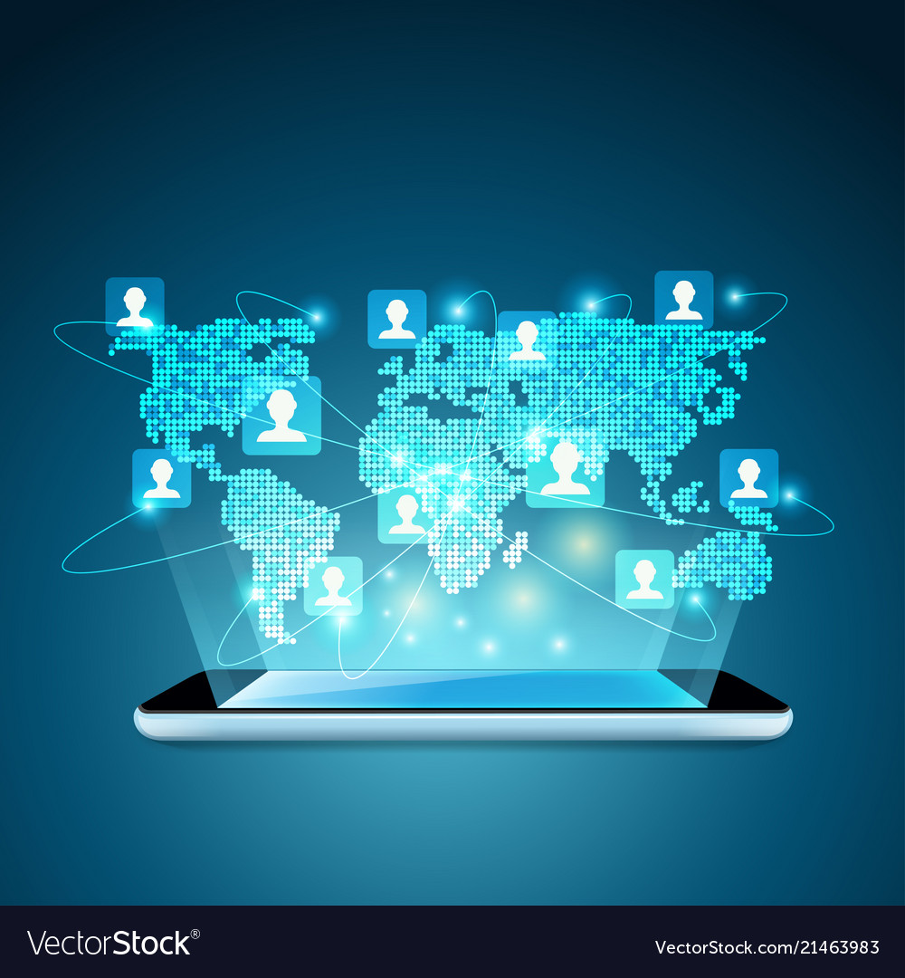 Mobile technology Royalty Free Vector Image - VectorStock