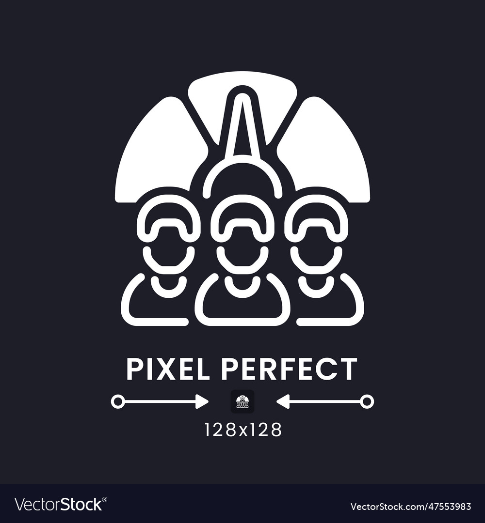 Performance management white solid desktop icon Vector Image