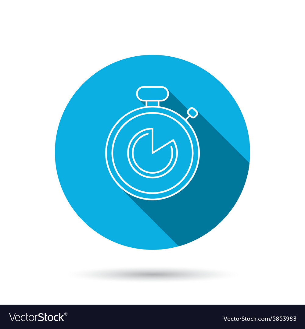 Timer icon stopwatch sign Royalty Free Vector Image