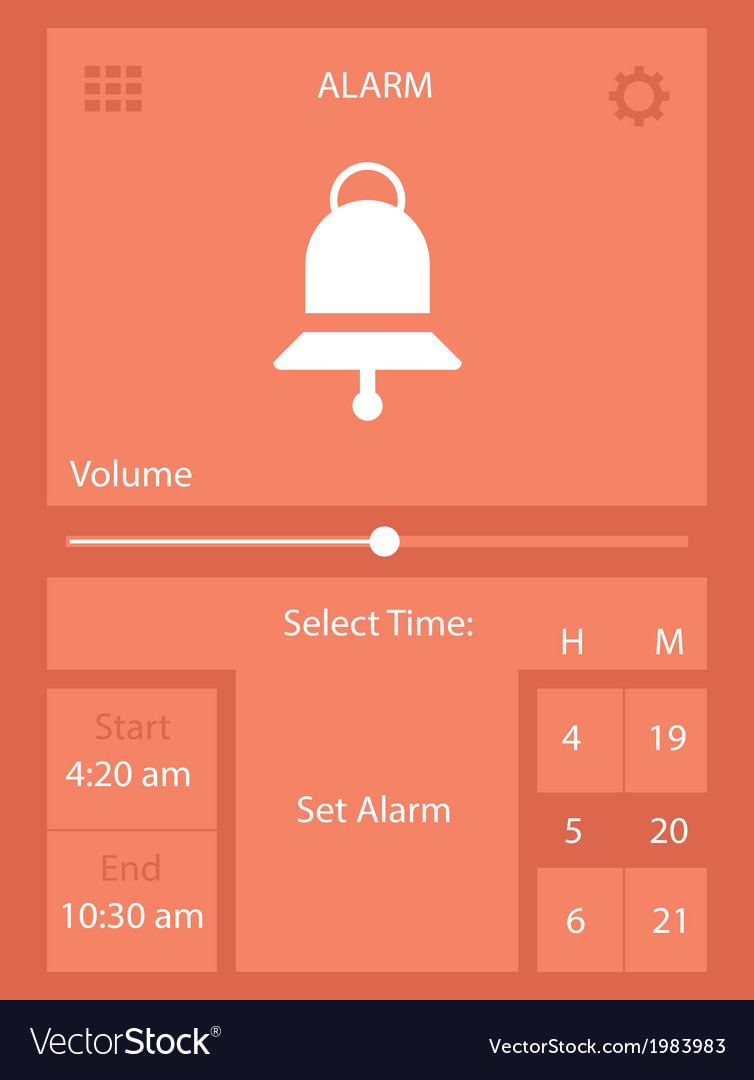Web alarm Royalty Free Vector Image - VectorStock