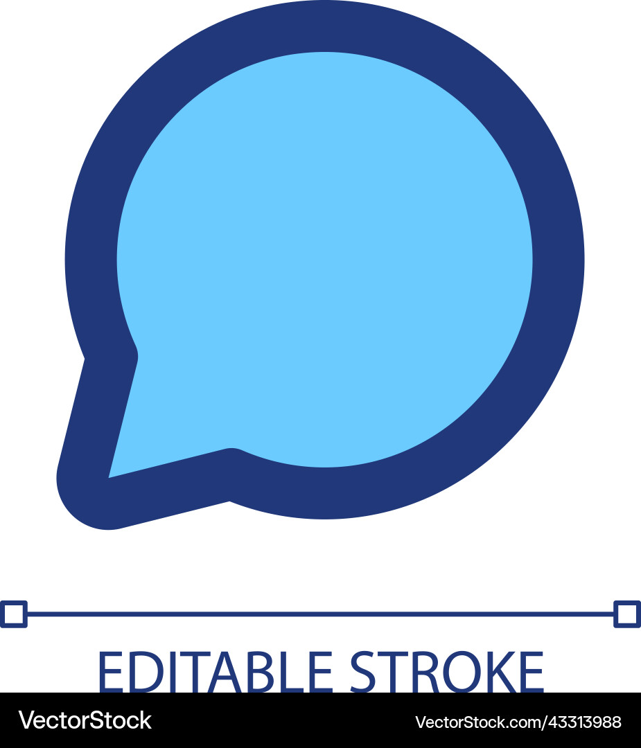 Comment pixel perfect rgb color ui icon Royalty Free Vector