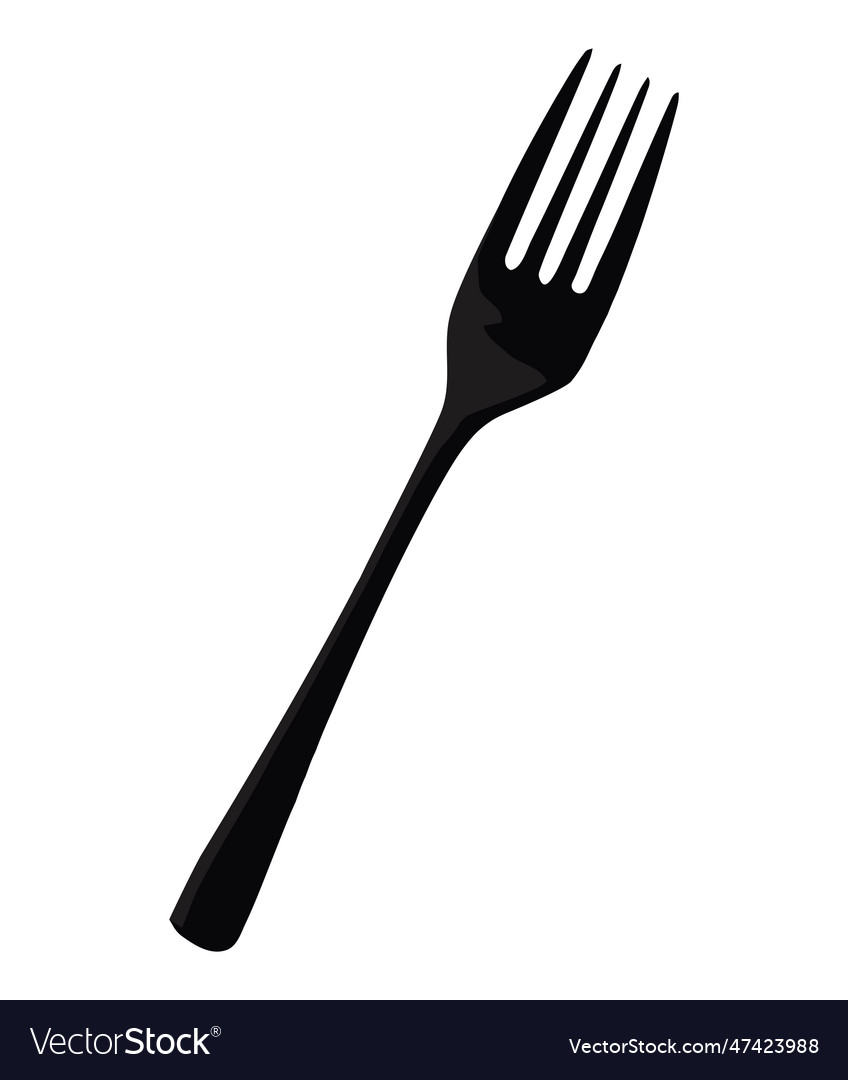 Cute fork Royalty Free Vector Image - VectorStock