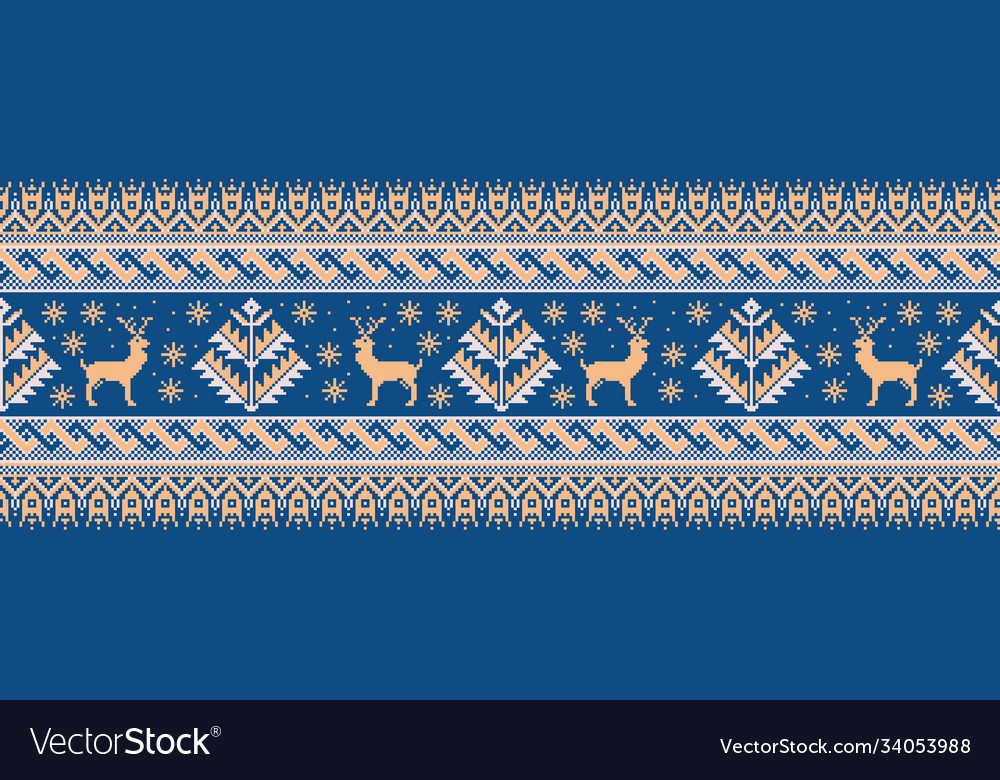 Folk seamless pattern Royalty Free Vector Image