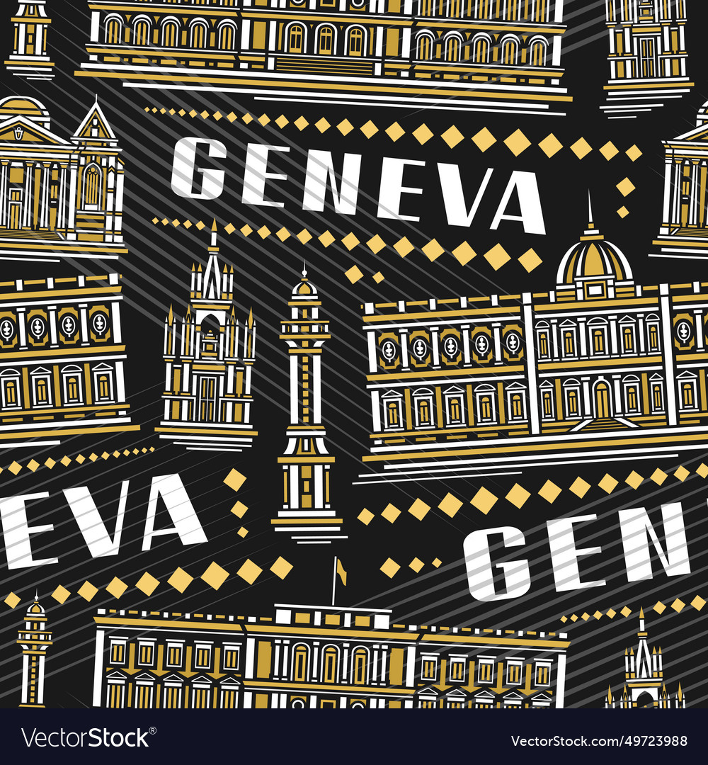 Geneva seamless pattern Royalty Free Vector Image