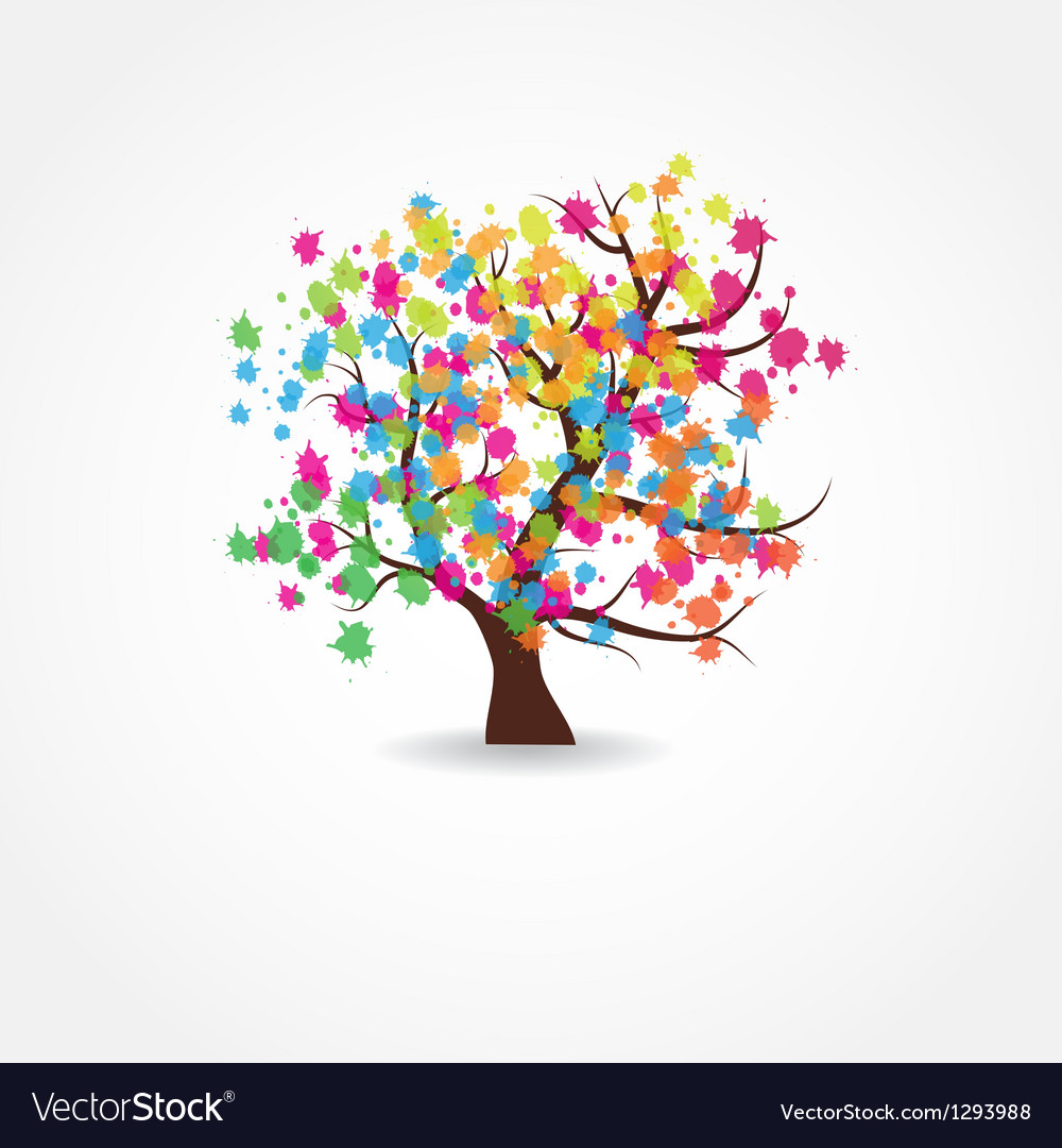 Stylized tree Royalty Free Vector Image - VectorStock