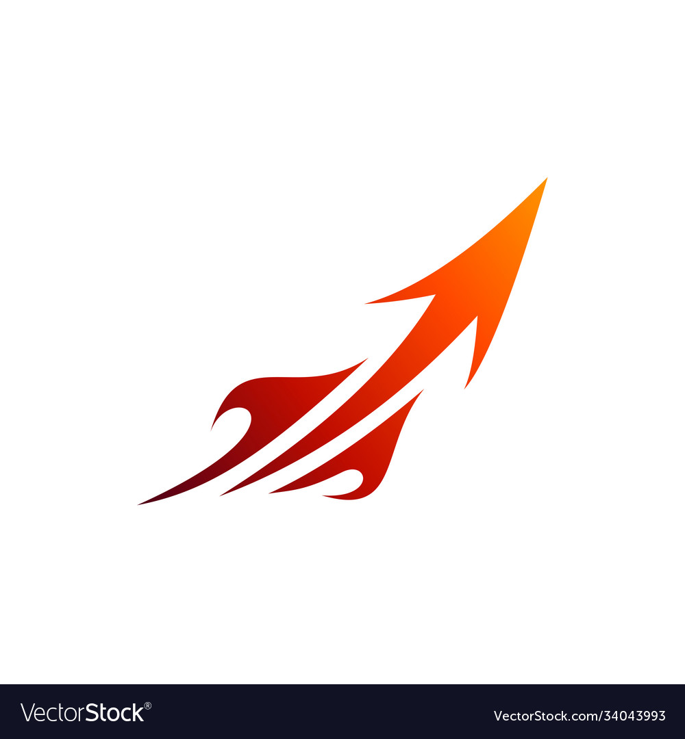 Arrow launch logo Royalty Free Vector Image - VectorStock