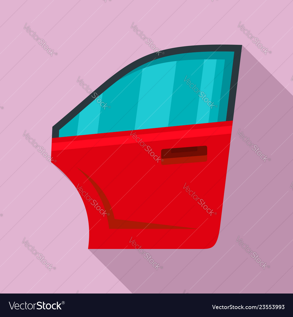 Car door icon flat style Royalty Free Vector Image Car door icon flat style Royalty Free Vector Image