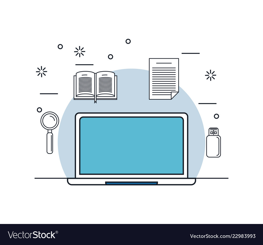 Computer internet tools Royalty Free Vector Image