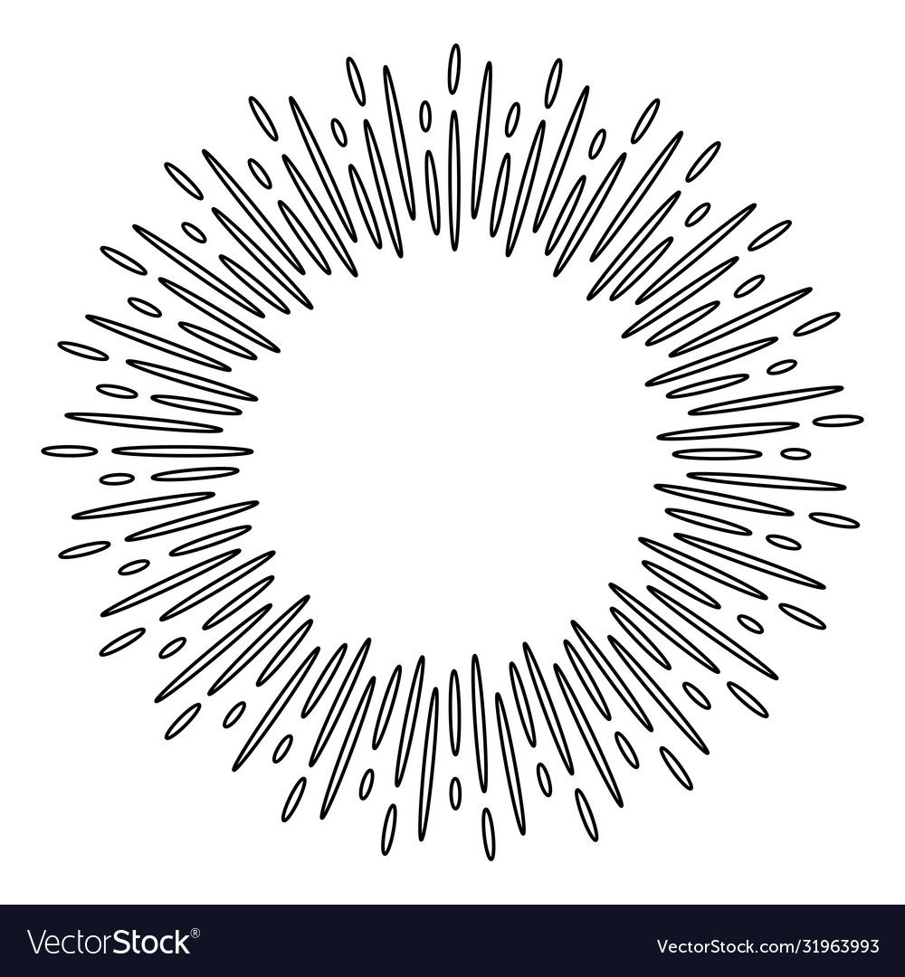 Design elements sunburst explosion effect Vector Image