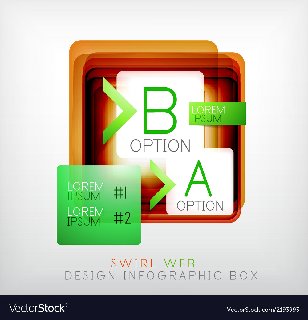 Square geometric shaped web design boxes Vector Image