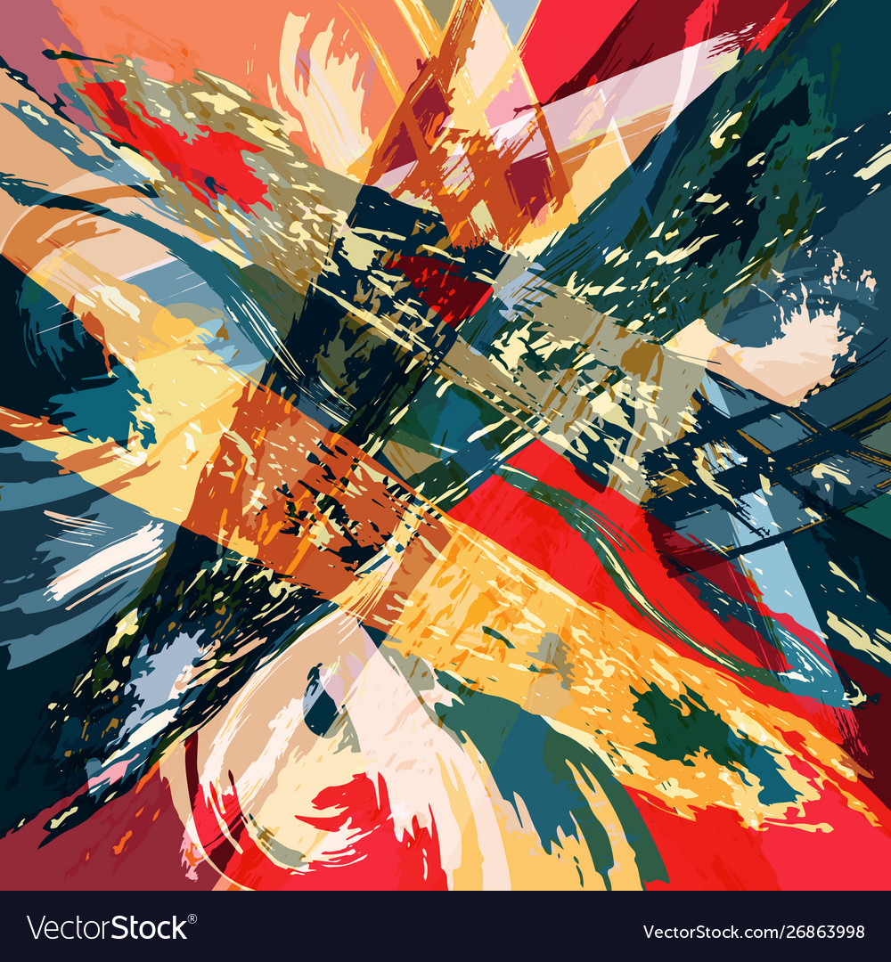 Abstract color pattern in graffiti style quality Vector Image