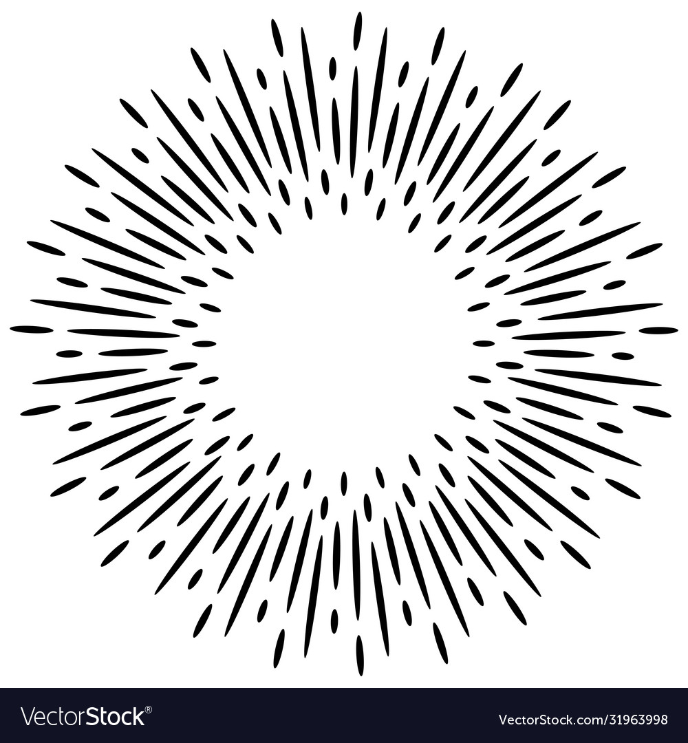 Design elements sunburst explosion effect Vector Image