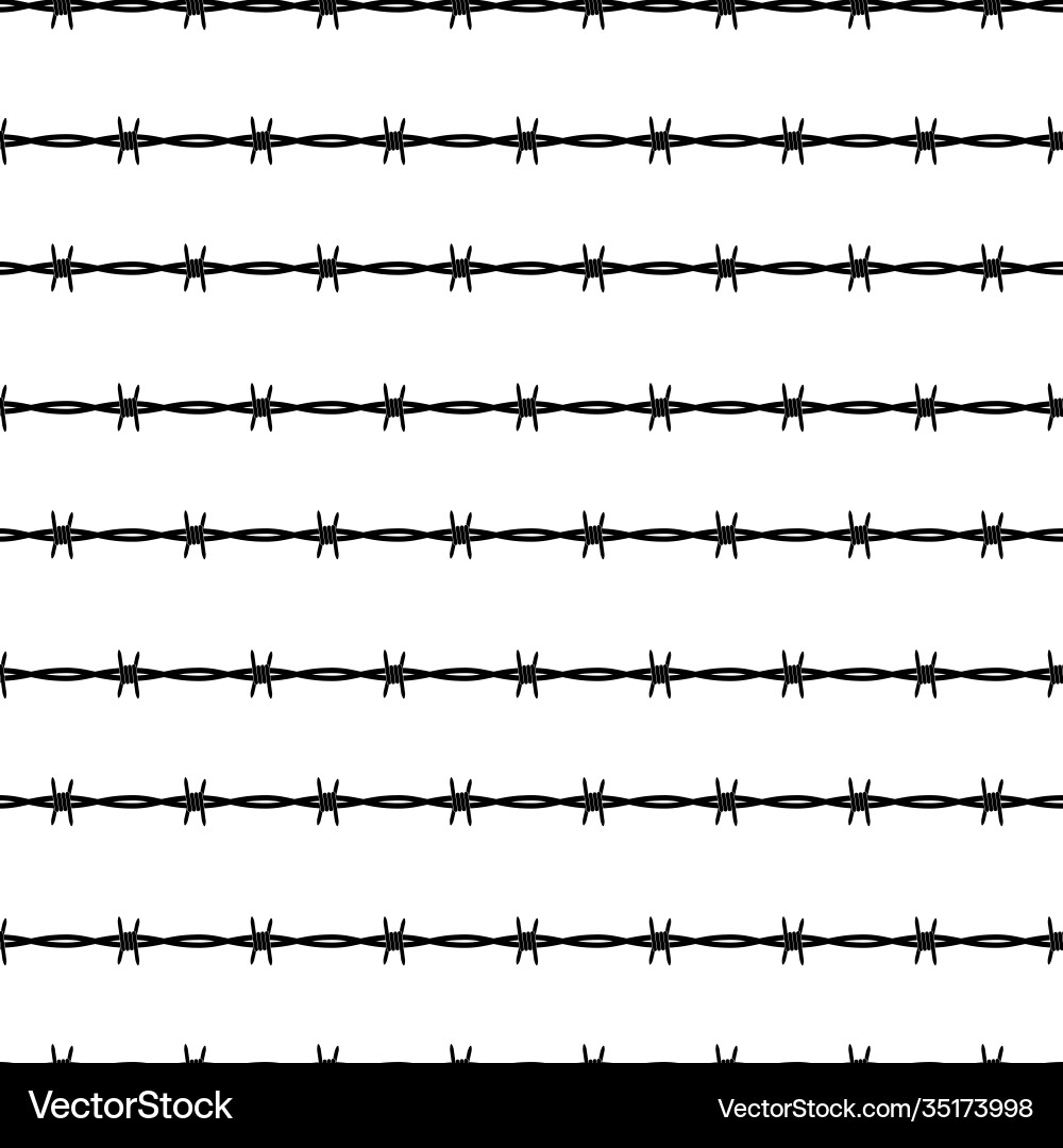 Disease conclusion barbed wire seamless pattern Vector Image
