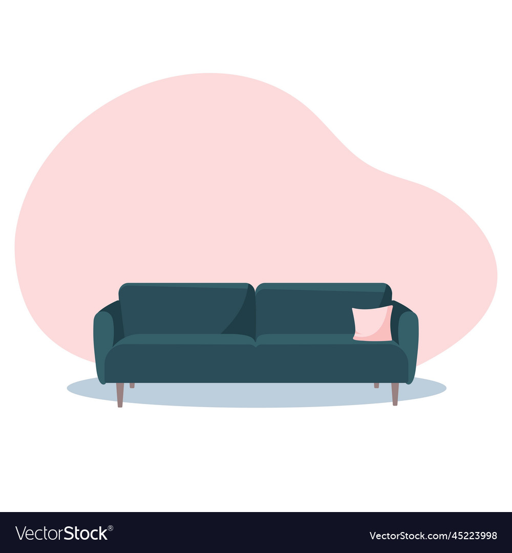 Isolated sofa concept Royalty Free Vector Image