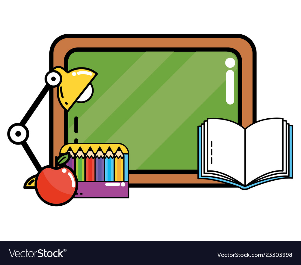 Study element cartoon Royalty Free Vector Image