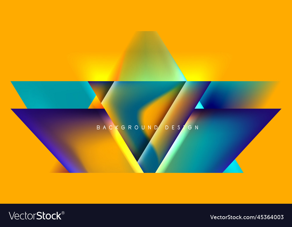 Abstract background with overlapping triangles Vector Image