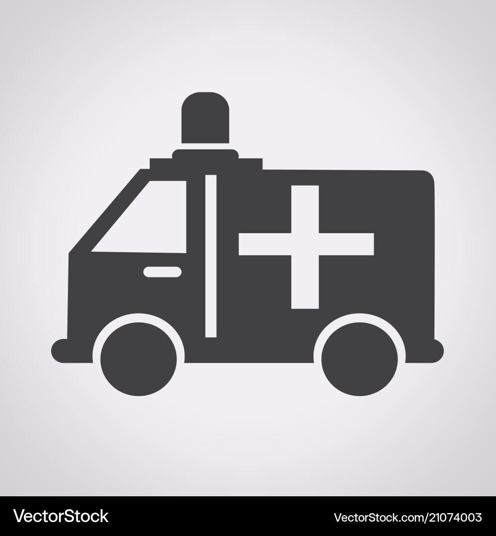 Ambulance car icon Royalty Free Vector Image - VectorStock