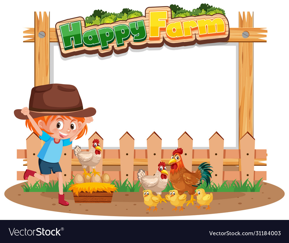 Border frame template with gardening theme Vector Image