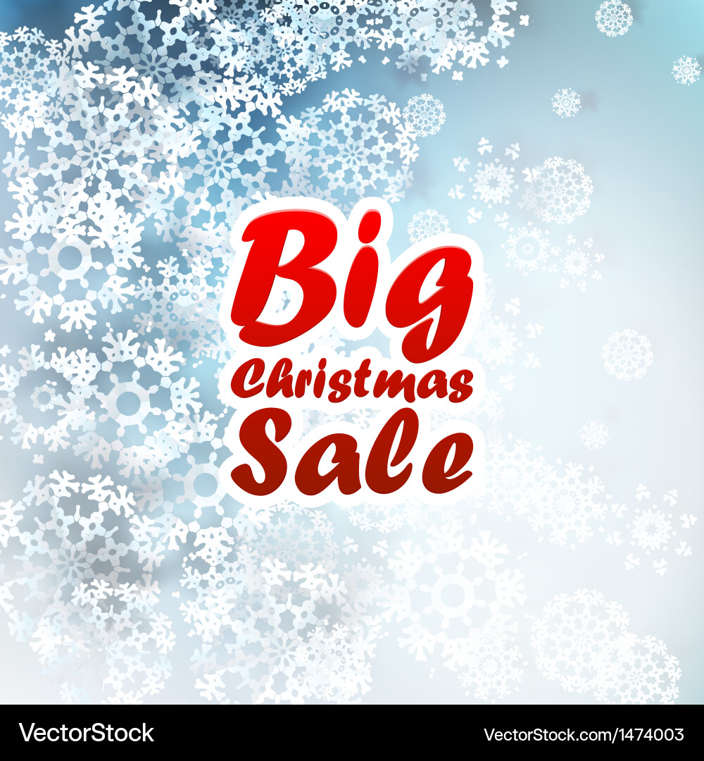 Christmas sale background Royalty Free Vector Image