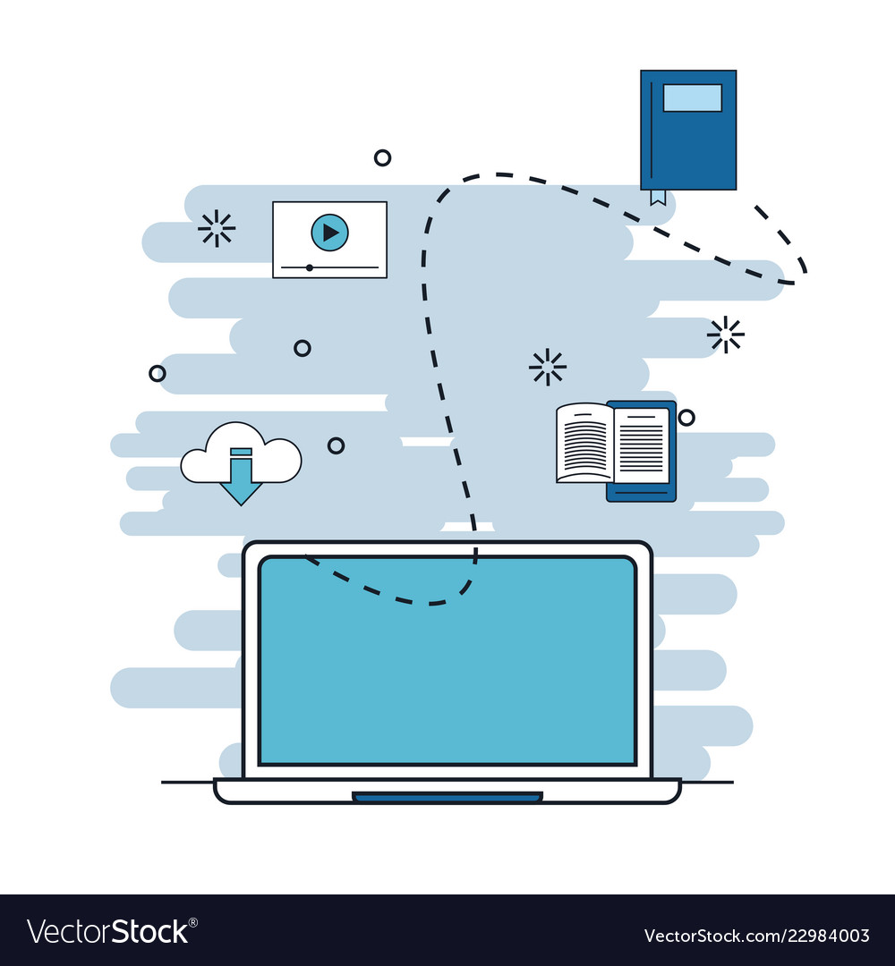 Computer internet tools Royalty Free Vector Image