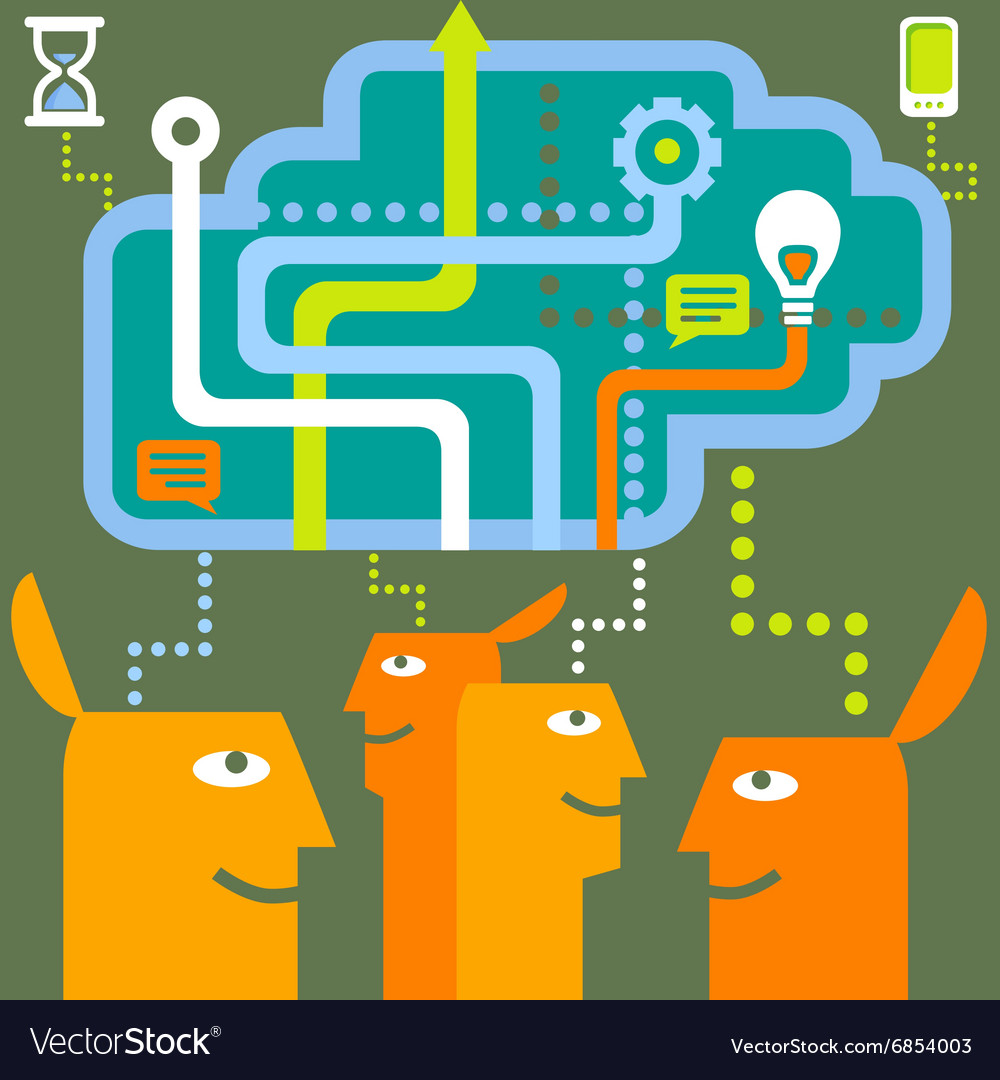 Cooperation Royalty Free Vector Image - VectorStock