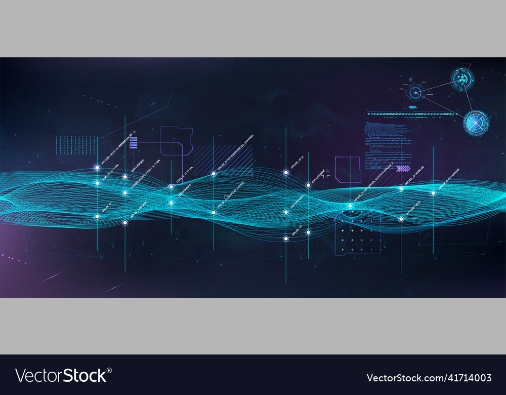 Innovative technologies big data algorithms Vector Image Innovative technologies big data algorithms Vector Image