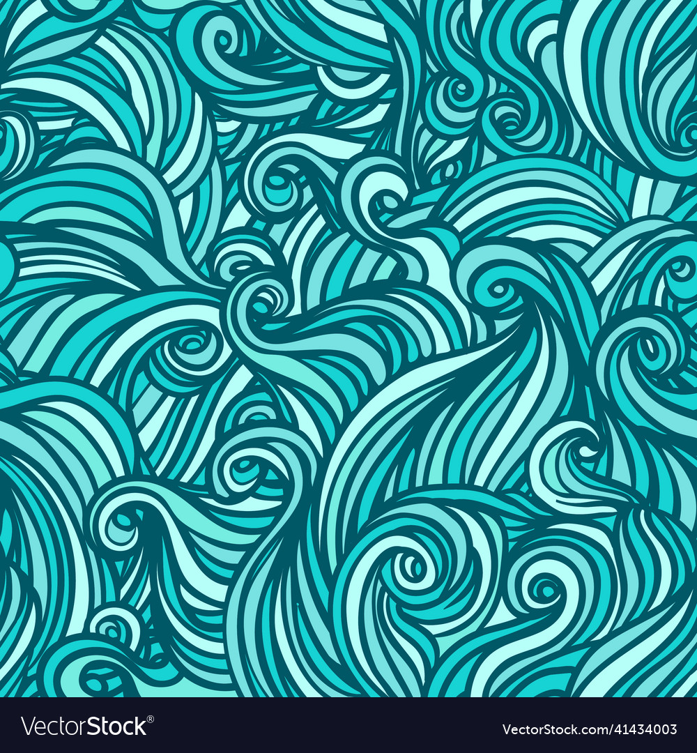 Seamless abstract hand-drawn pattern Royalty Free Vector