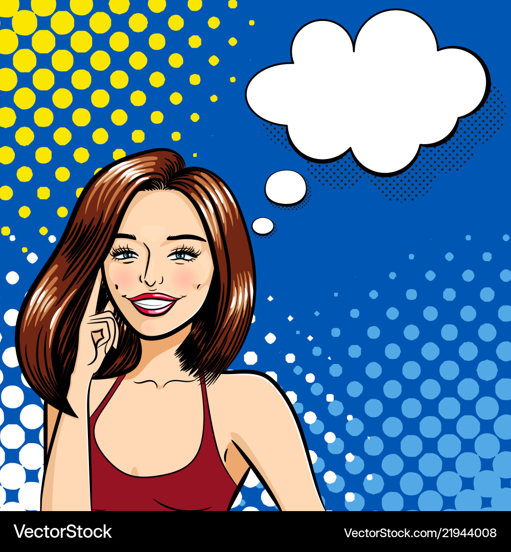 A beautiful smiling woman Royalty Free Vector Image