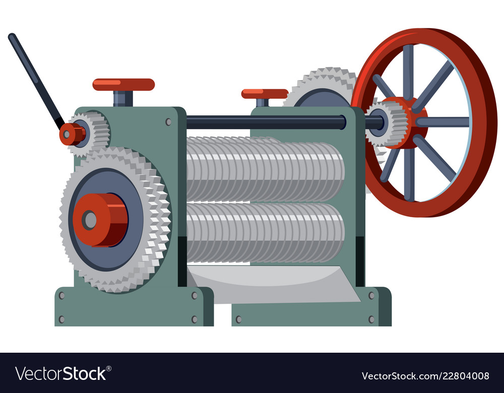 A flat engineer engine Royalty Free Vector Image