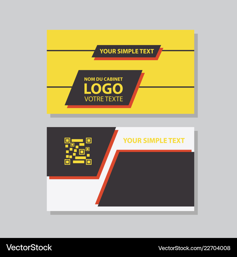 Business model name card luxury modern black Vector Image