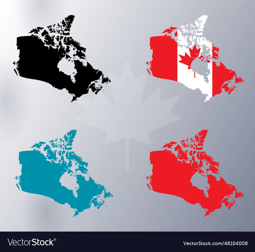 Canada map Royalty Free Vector Image - VectorStock